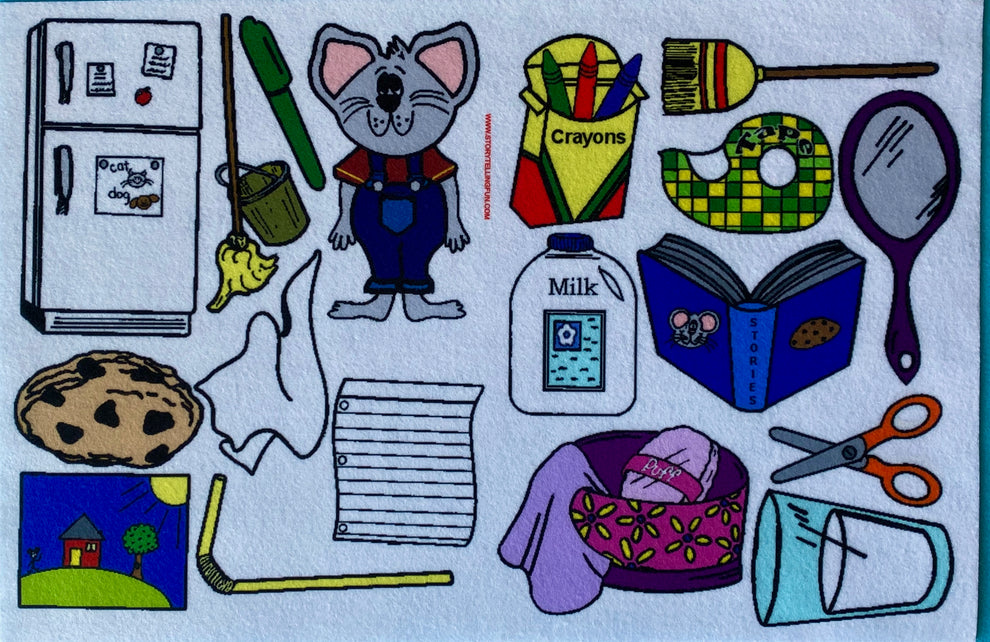 If You Give a Mouse a Cookie. Felt Board Flannel Stories. Preschool ...