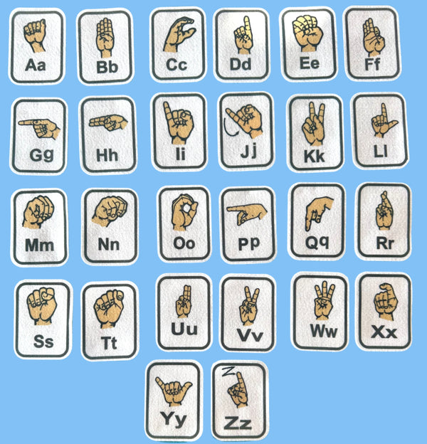 Sign Language Alphabet Felt Board Set -includes 26 letter signs ...