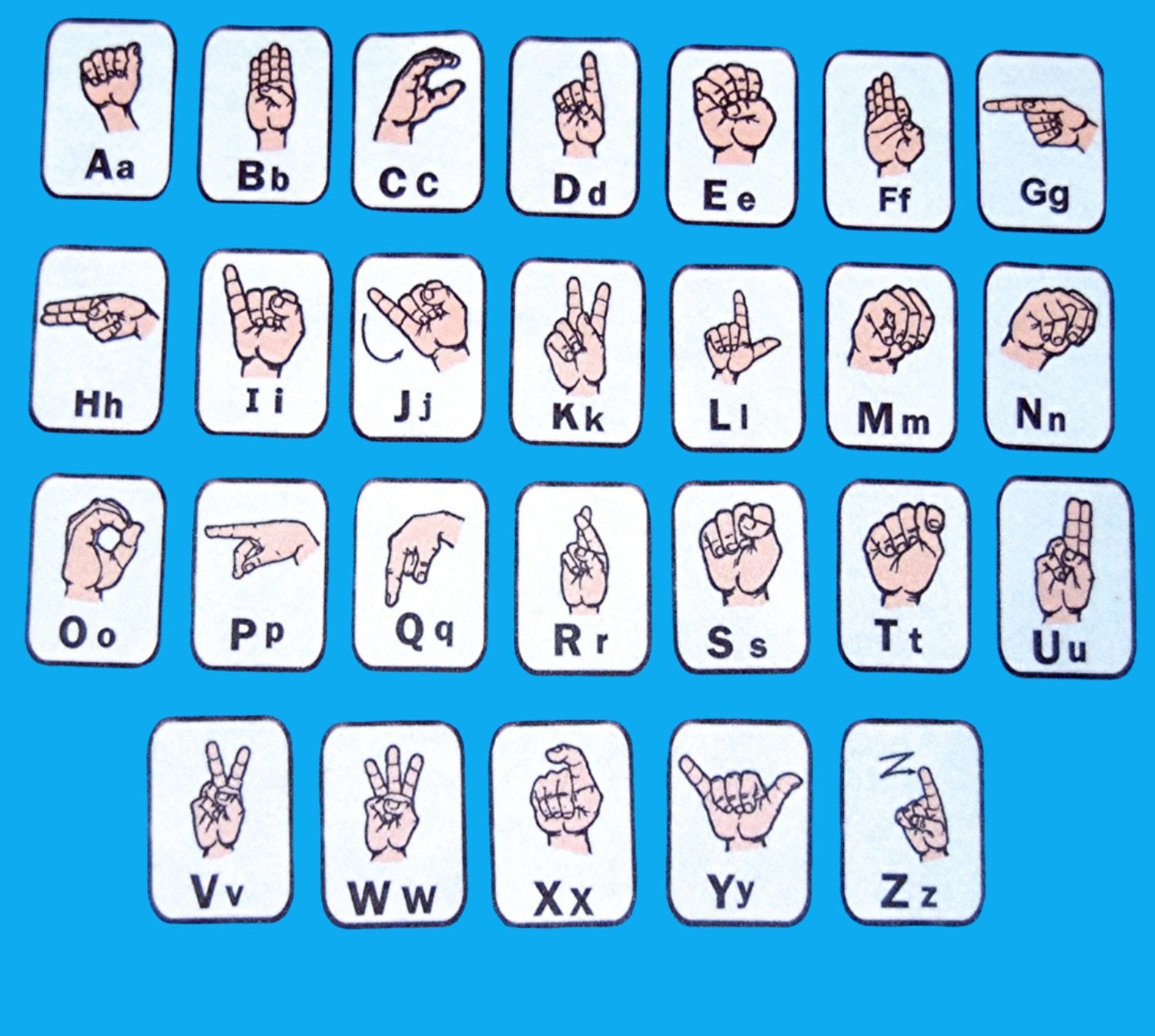 Sign Language Alphabet Felt Board Set -includes 26 letter signs ...