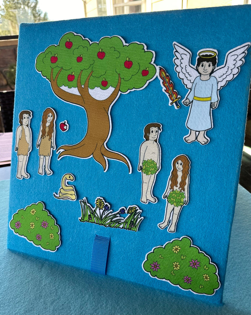 Adam and Eve Felt Board Set. Sunday School Activities. VBS – Storytelling Fun