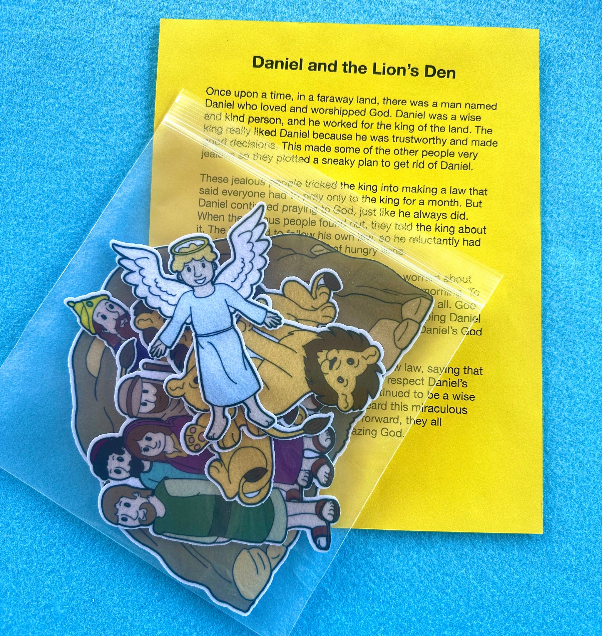 Daniel and the Lion's Den Felt Board. Flannel Board. Sunday School. VBS ...