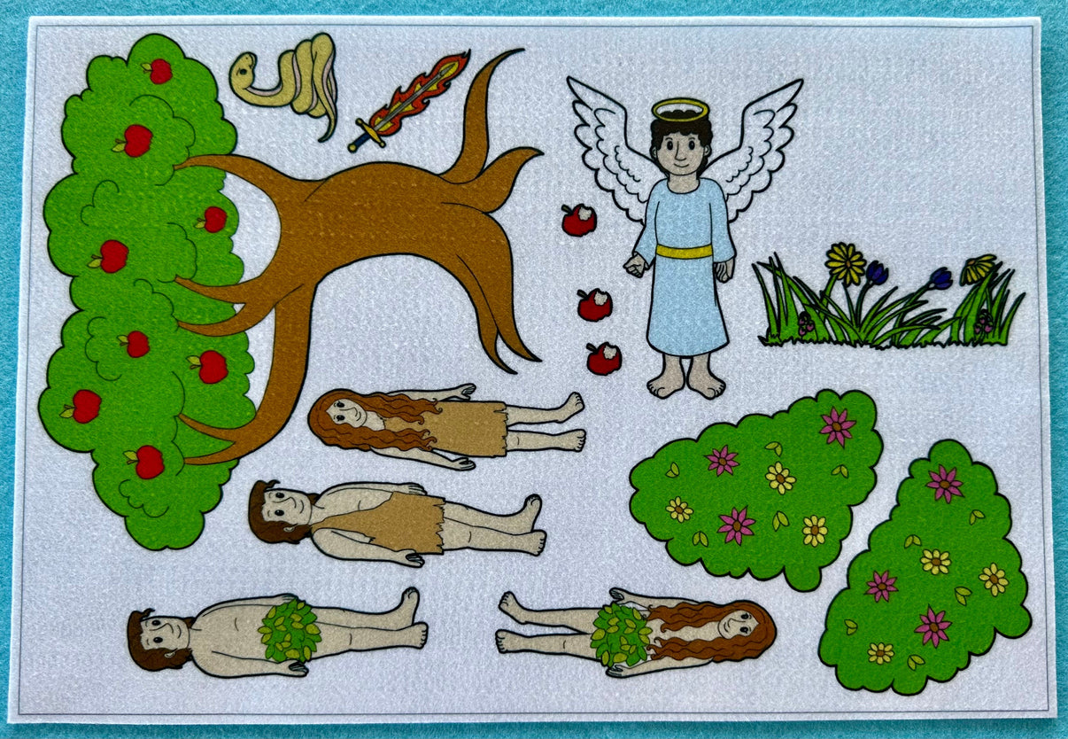 Adam and Eve Felt Board Set. Sunday School Activities. VBS ...
